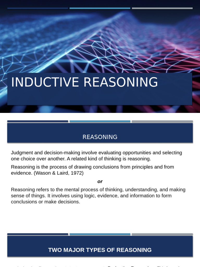 Inductive Reasoning | PDF | Inductive Reasoning | Reason