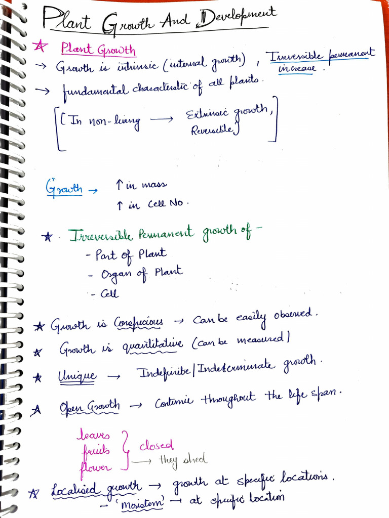 Plant Growth and Development | PDF