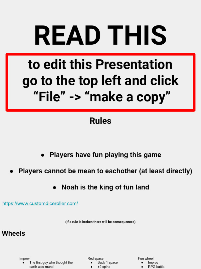 Copy of Fun Land | PDF