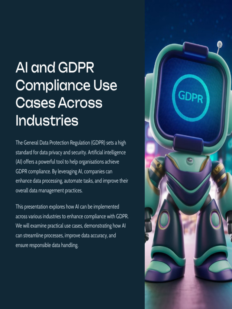 AI and GDPR Compliance Use Cases Across Industries | PDF | Artificial ...