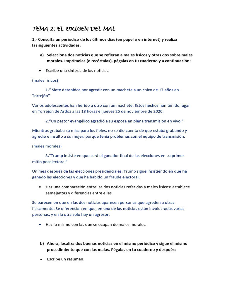 El Origen Del Mal | PDF | Víspera