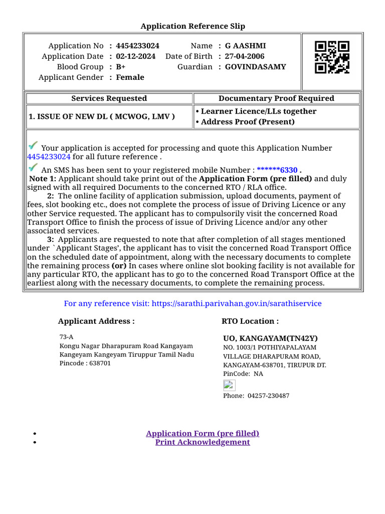 .Trashed 1735924969 Application Number | PDF | Transport | Driving