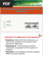 Principles of Inheritance and Variation NCERT | PDF | Genetics | Biology