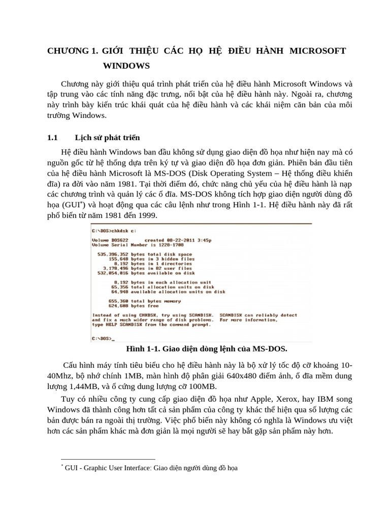 CHƯƠNG 1 - HDH Windows Linux | PDF