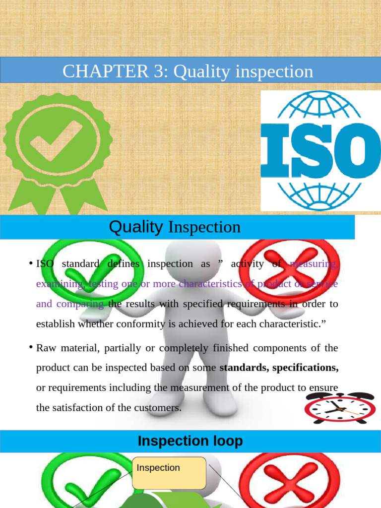 Chapter 3 Quality Inspection | PDF | Quality Assurance