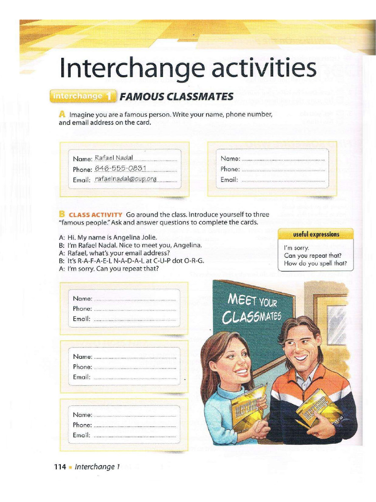 Interchange - Extra Activities | PDF