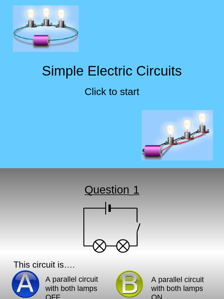 Simple - Electric - Circuits Quiz | PDF | Electrical Engineering ...