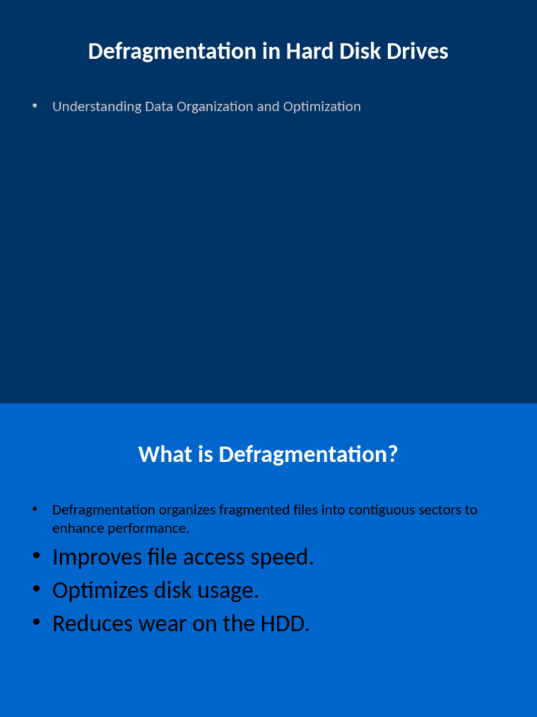 Defragmentation Presentation Colored | PDF