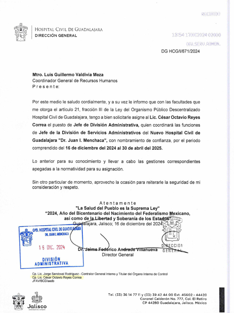 Presente:: Atentamente | PDF