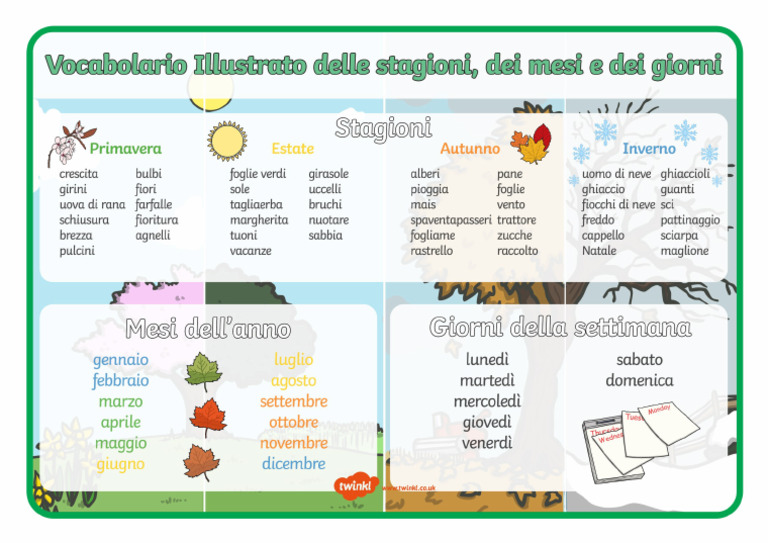 Giorni Mesi Stagioni | PDF