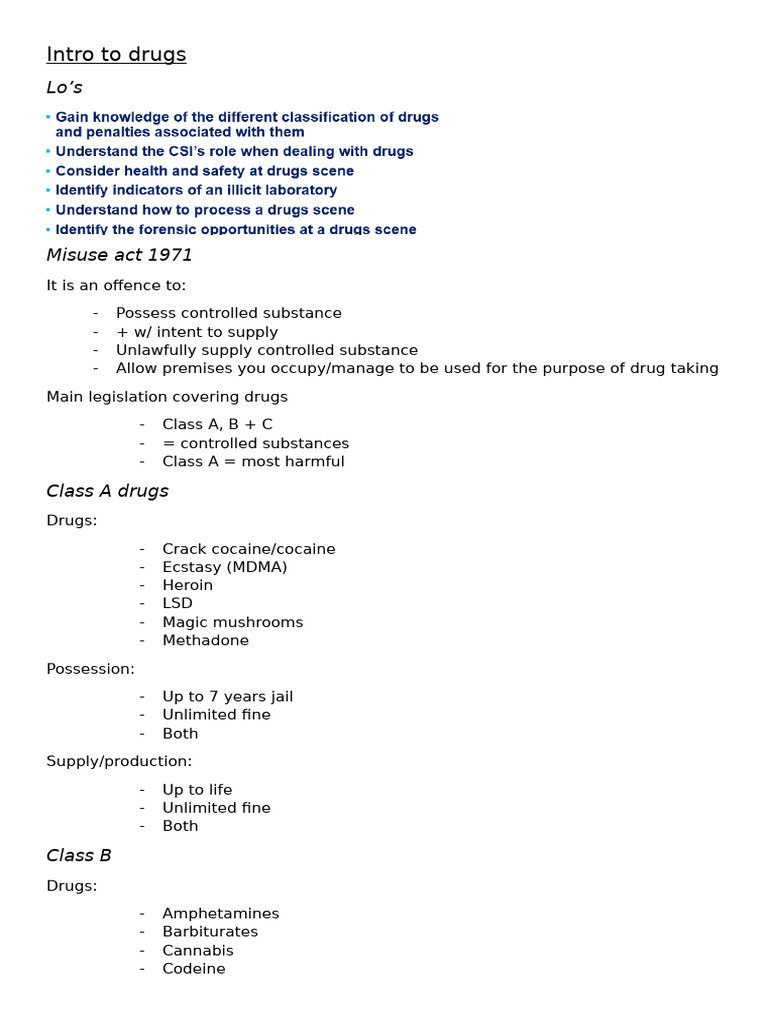 Introduction To Drugs | PDF | Psychoactive Drugs | Drugs