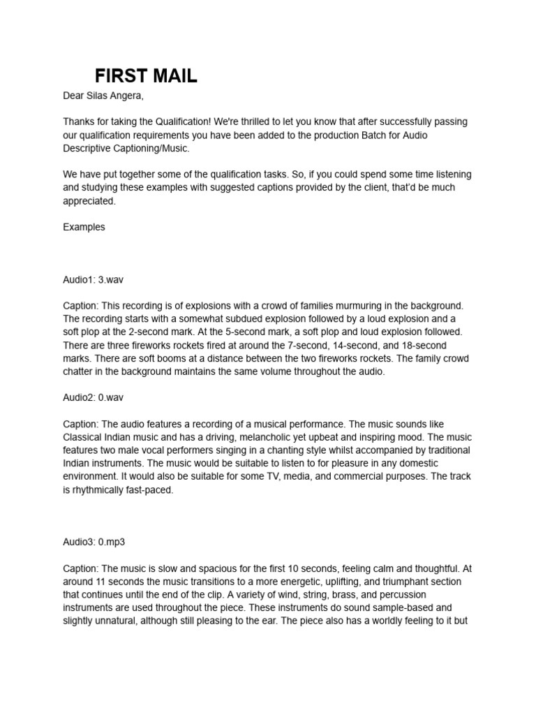 Audio Project Onboarding | PDF | Sound | Metadata