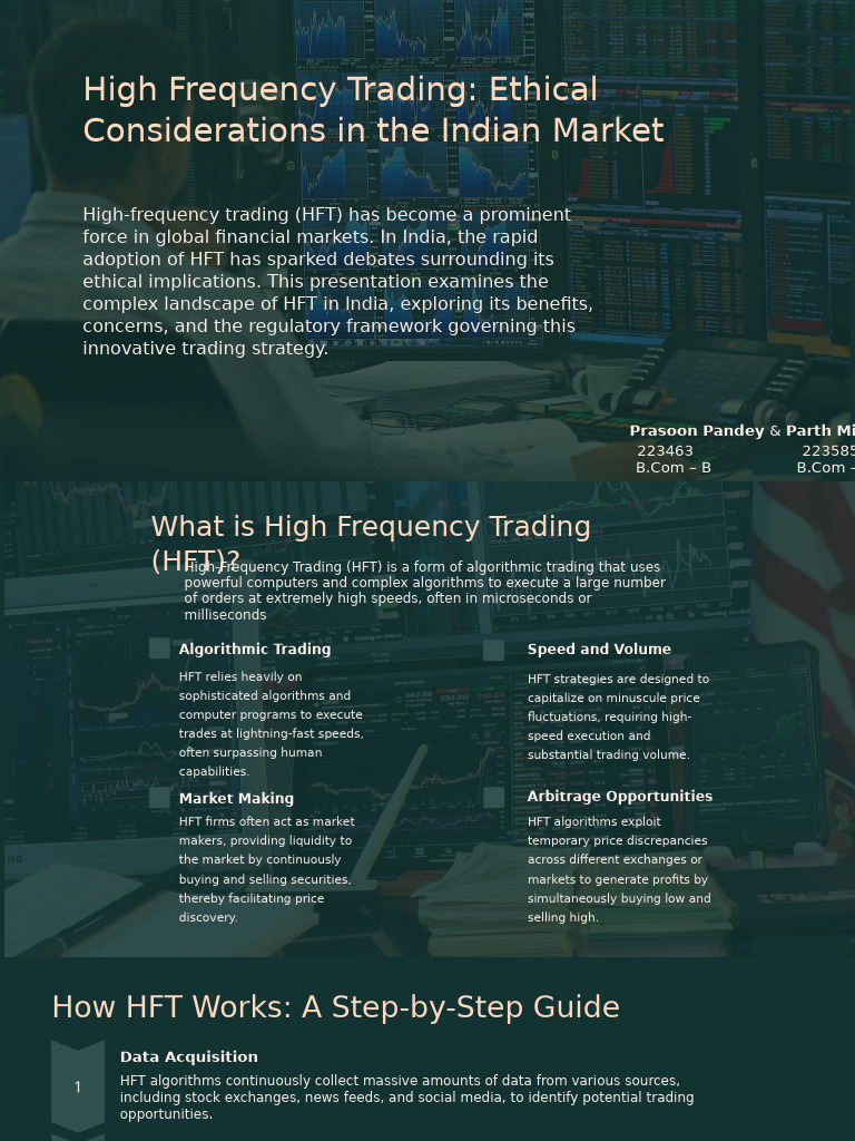 FMI Presentation High Frequency Trading | PDF | High Frequency Trading | Algorithmic Trading