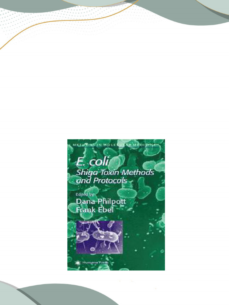 E Coli Shiga Toxin Methods And Protocols 1st Edition Mohamed A Karmali