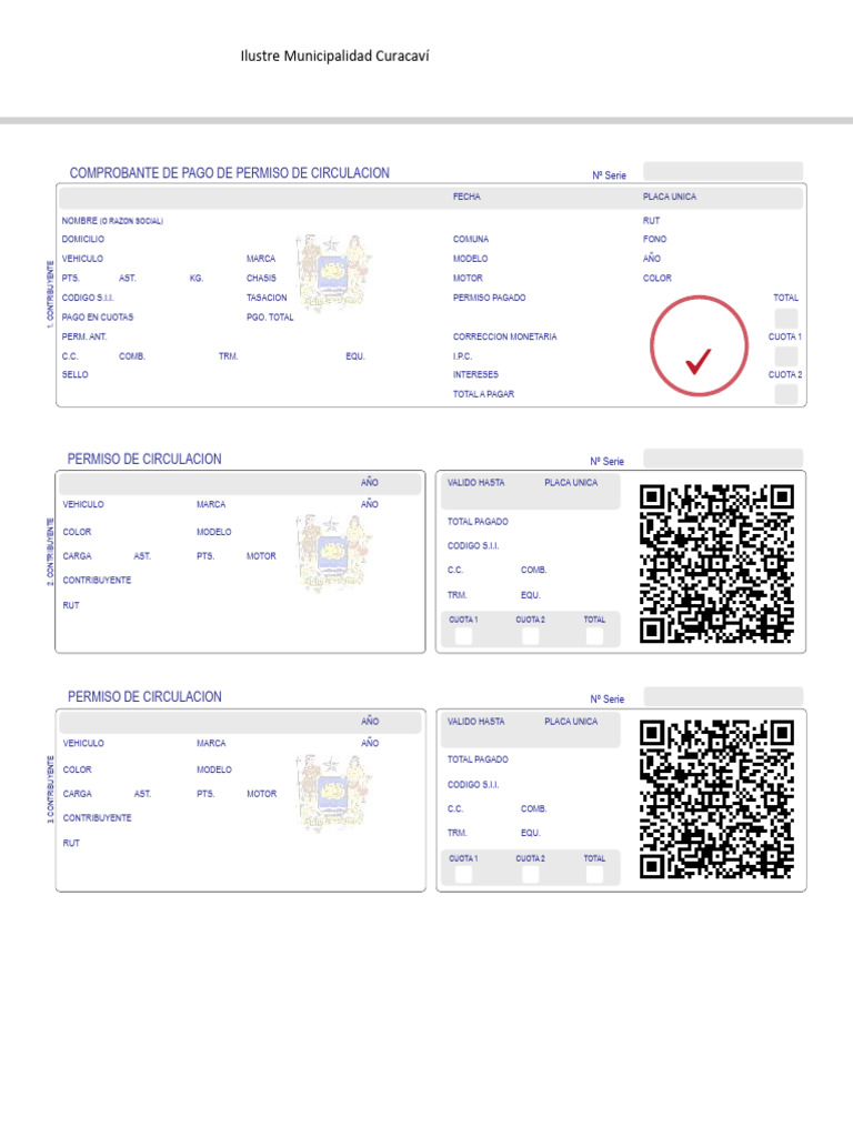 Comprobante Pago Curacavi 20170901 | PDF | Vehículos | Coche