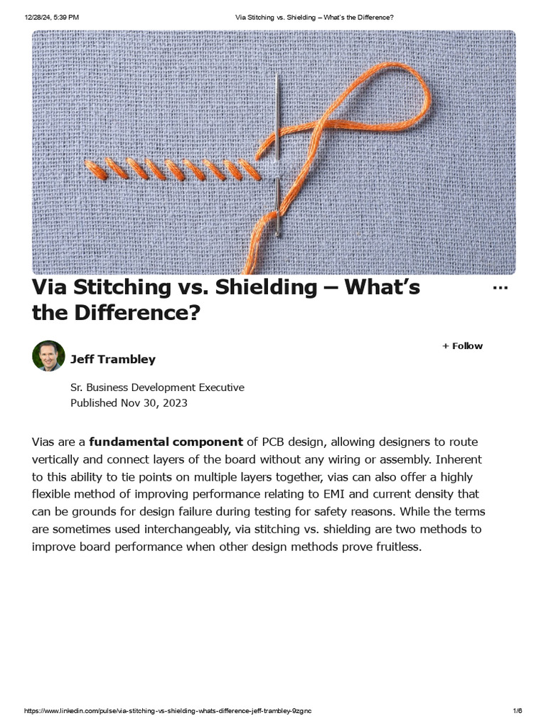 Via Stitching vs. Shielding – What’s the Difference_ | PDF | Printed ...