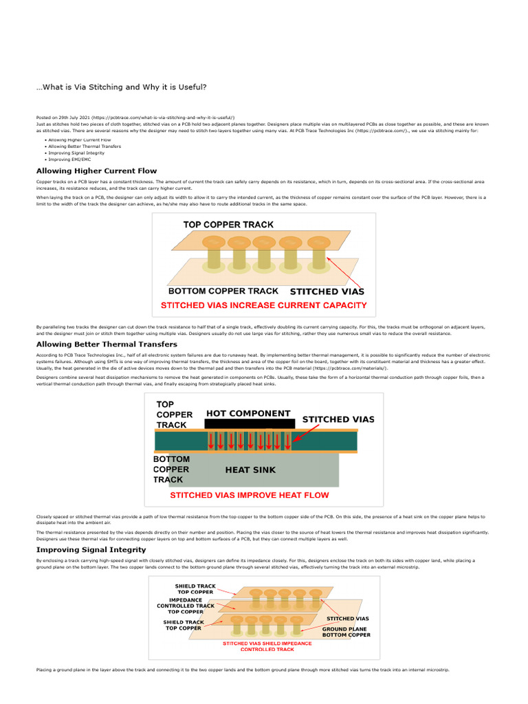 What is Via Stitching and Why it is Useful_ -2 | PDF | Printed Circuit ...