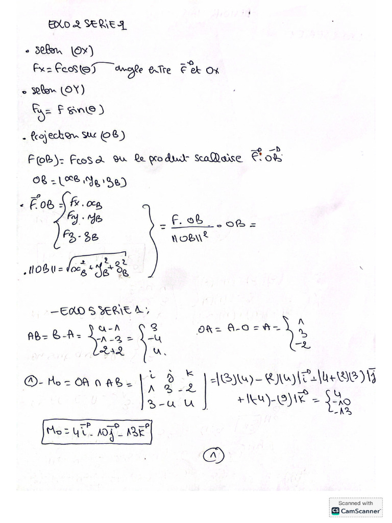 Moussaoui Cheraz Maria Exo 2 5 Serie 1 m | PDF