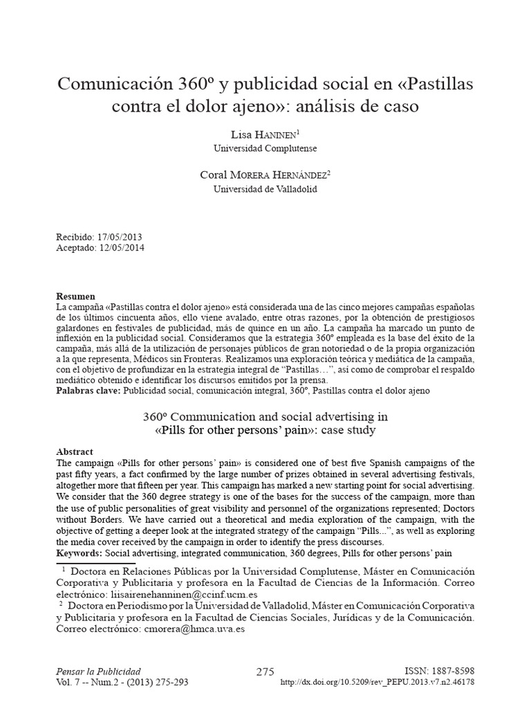 Caso Pastillas Resumen | PDF | Comunicación