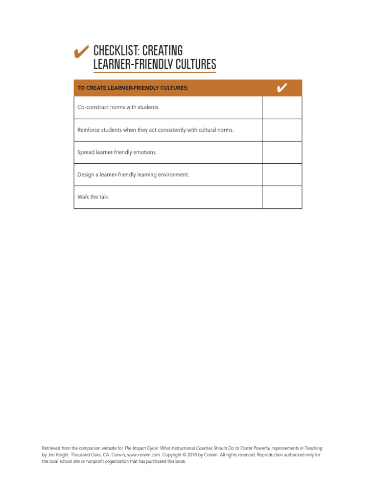 Checklist_Learner-Friendly_Cultures | PDF