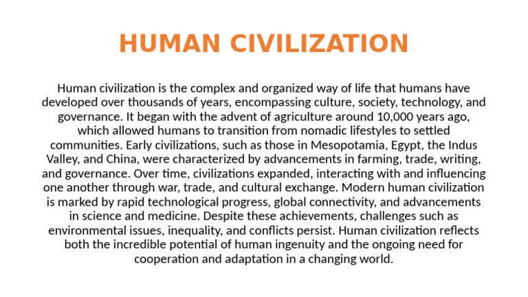 Human Civilization | PDF