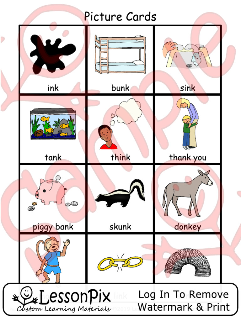 NK+Picture+Cards Material 6926080 | PDF