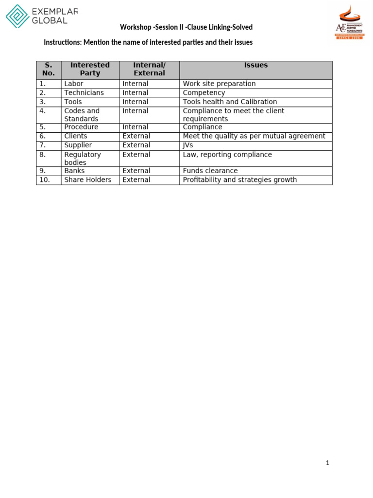 Clause Linking Workshop Session II | PDF