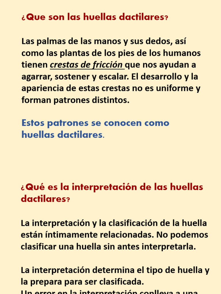 Introducción a Huellas Dactilares | PDF | Huella dactilar | Piel
