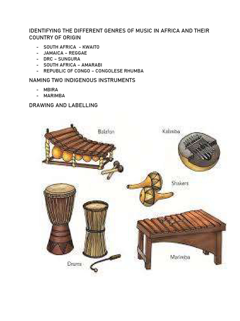 Identifying The Different Genres of Music in Africa and Their Country ...
