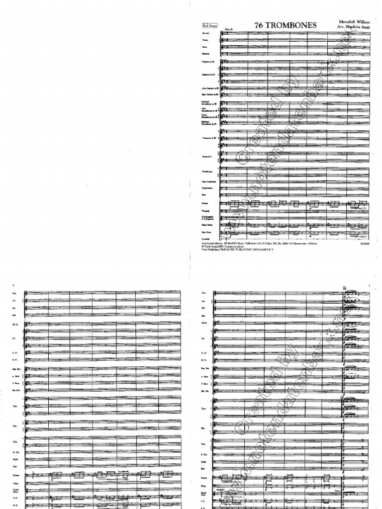 Toaz - Info 76 Trombones Score and Partspdf PR - Compressed | PDF