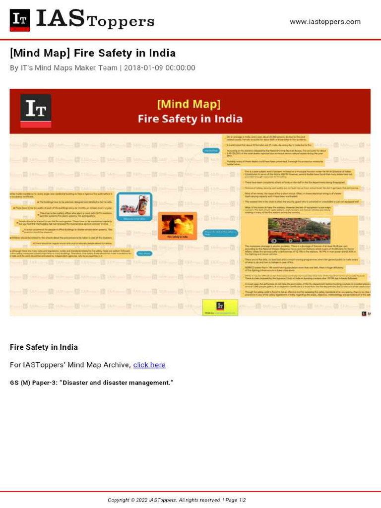 Mind Map Fire Safety India - 11zon | PDF
