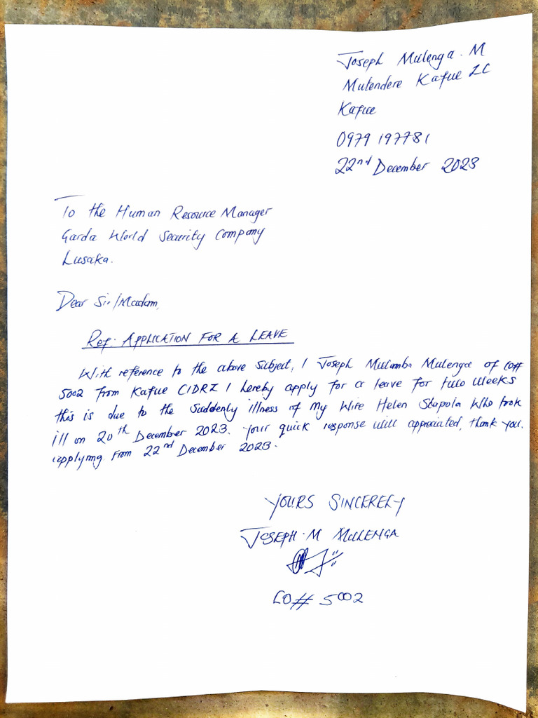 Joseph Mulenga | PDF