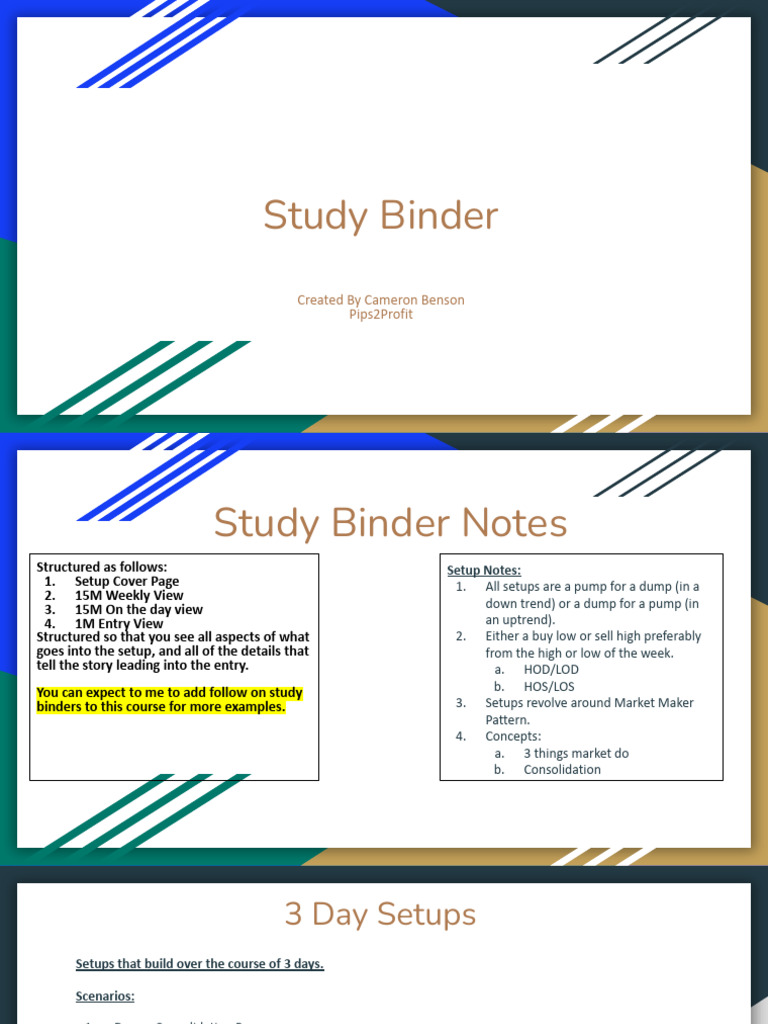 Study Binder [Course] | PDF