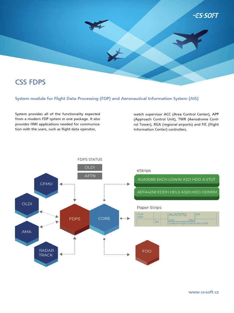 Css FDPS: System Module For Flight Data Processing (FDP) and ...