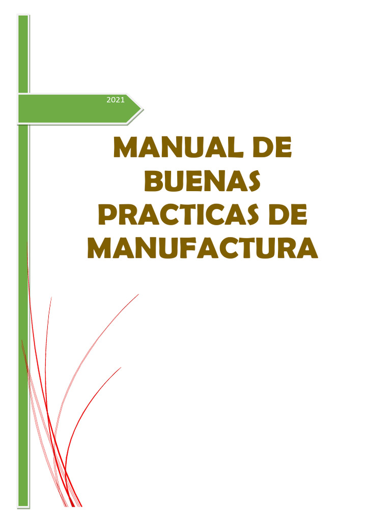 MANUAL DE BUENAS PRACTICAS DE MANUFACTURA | PDF | Alimentos | Lavado de manos