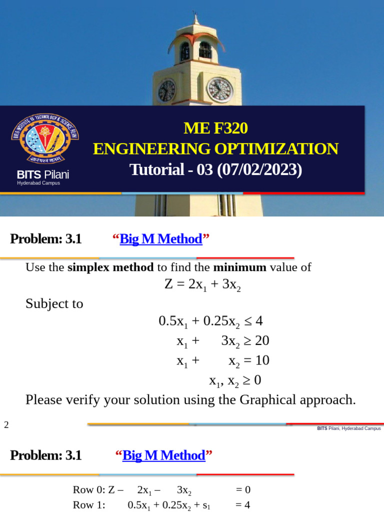 Engg Opti - Tutorial-03 | PDF | Numerical Analysis | Mathematical Optimization