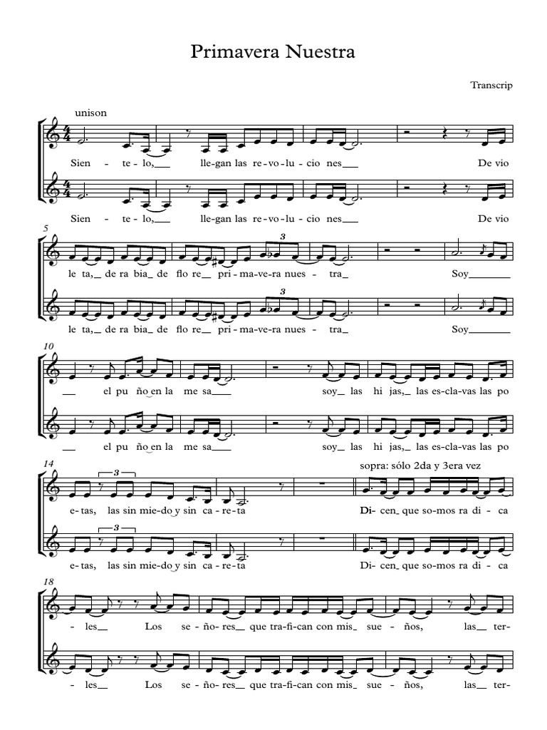 Primavera Nuestra DAVID | PDF