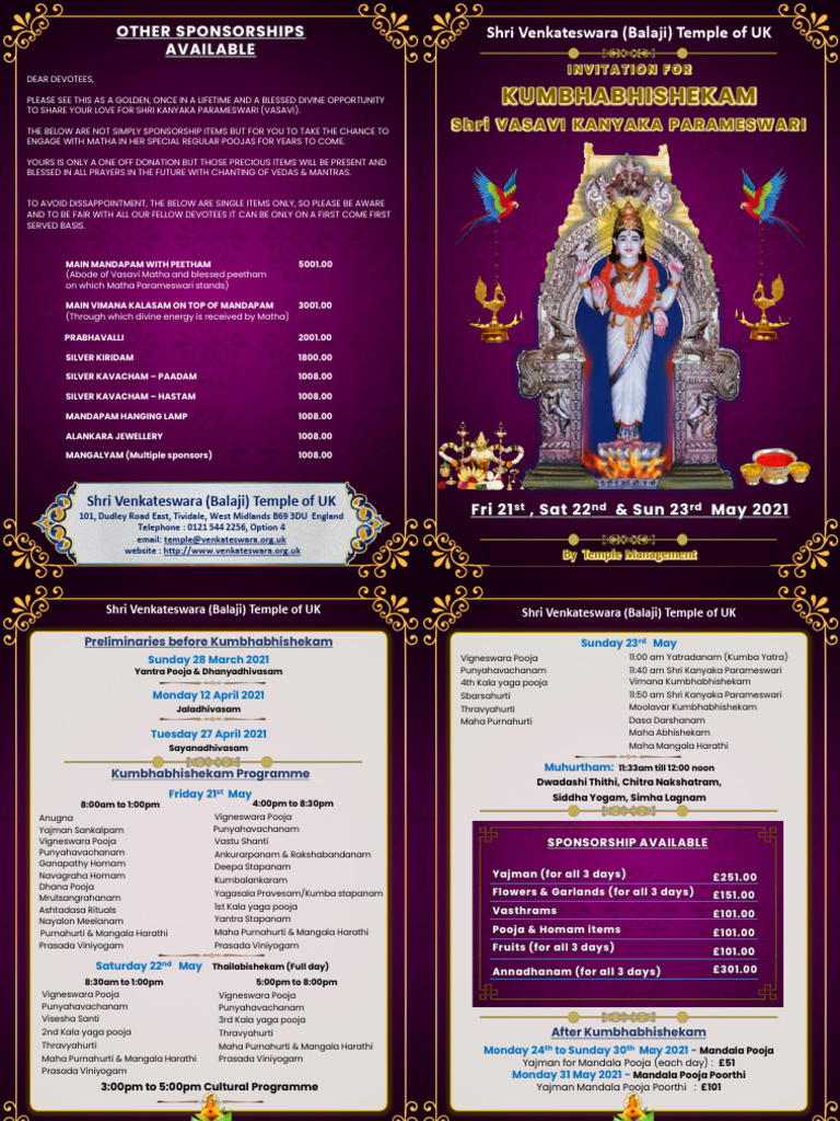 Vasavi Kanyaka Parameswari-Ver4.0 | PDF | Indian Religions | Hindu Worship
