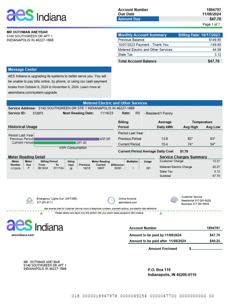 AES Indiana Bill Payment Options | PDF | Service Industries | Money
