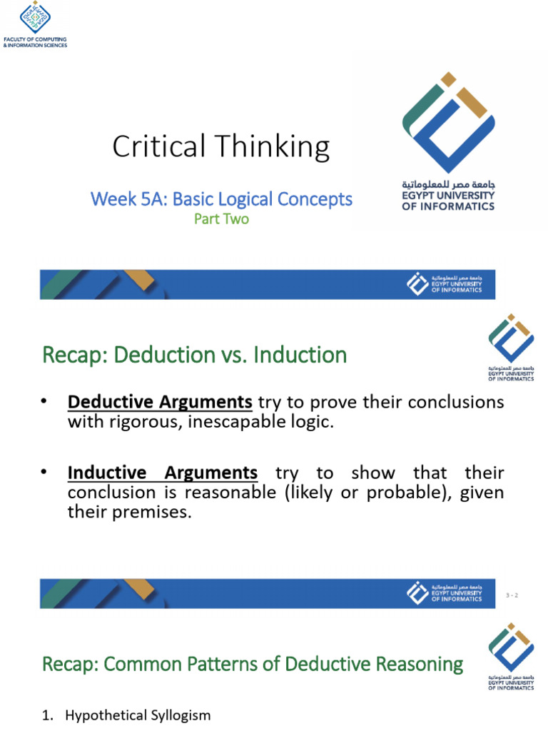 CriticalThinking Week5A-1 | PDF | Argument | Deductive Reasoning