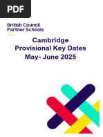 Year 9 Cambridge Checkpoint Timetable 2025 | PDF