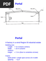 Portal Frame Design and Load Calculations | PDF | Civil Engineering ...