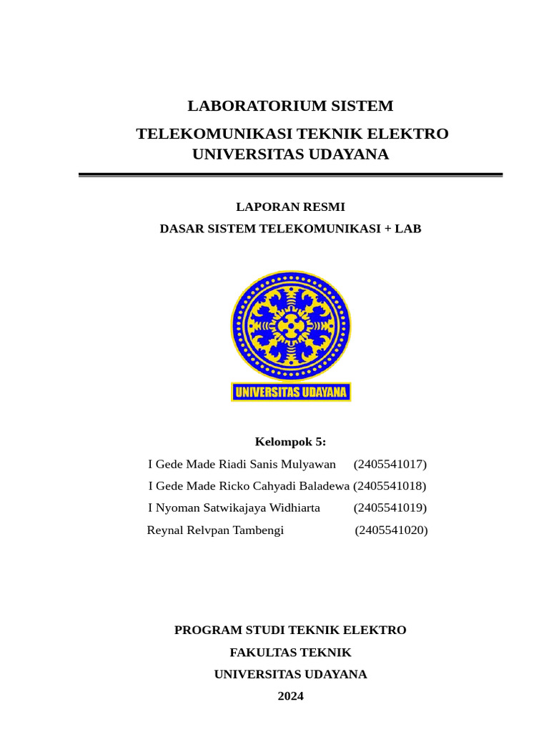 Laprak Modul 3 Telekomunikasi | PDF