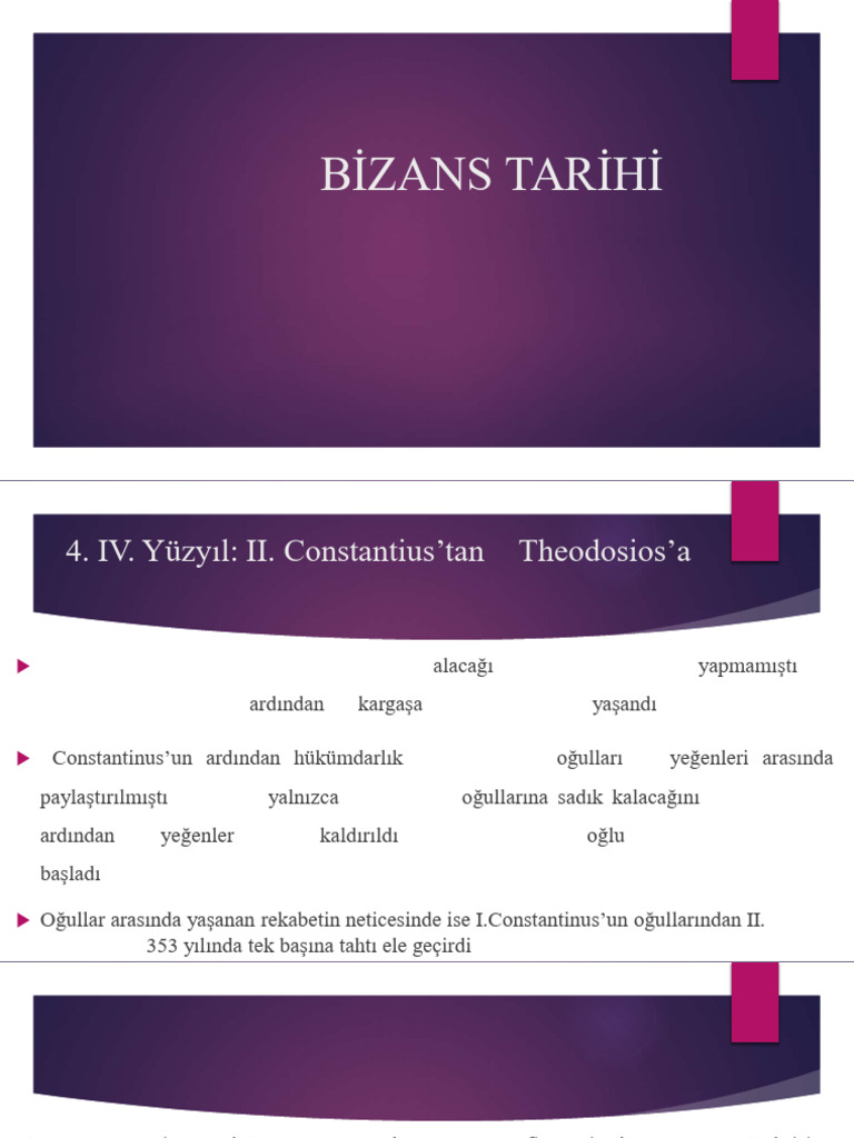 (3) Bizans Tarihi Hafta 3 | PDF