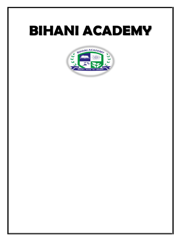 Front Page Project Practical 2025 | PDF
