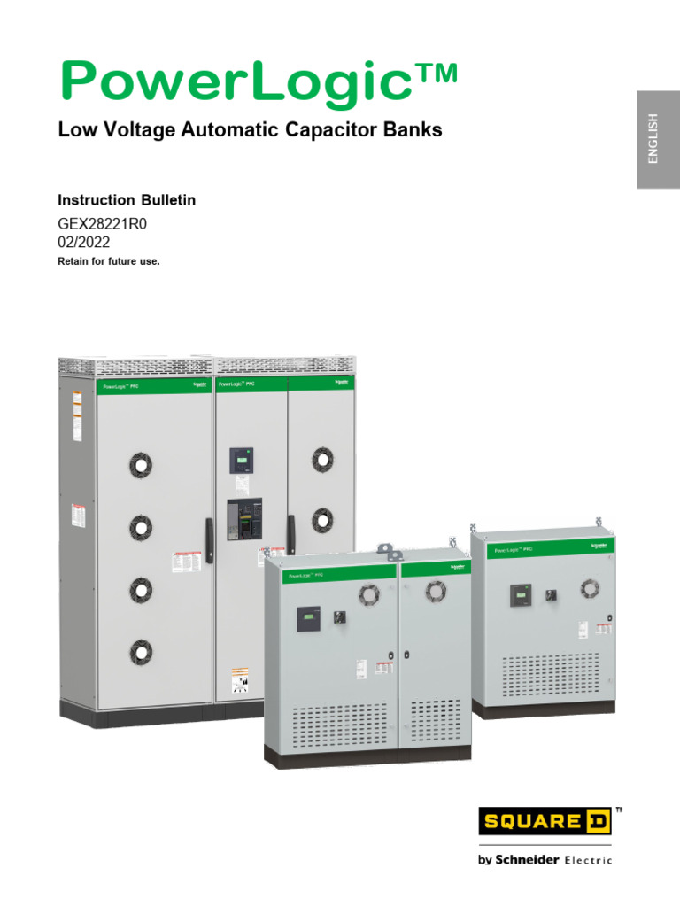 Instruction Manual - PowerLogic PFC NAM | PDF | Capacitor | Insulator (Electricity)