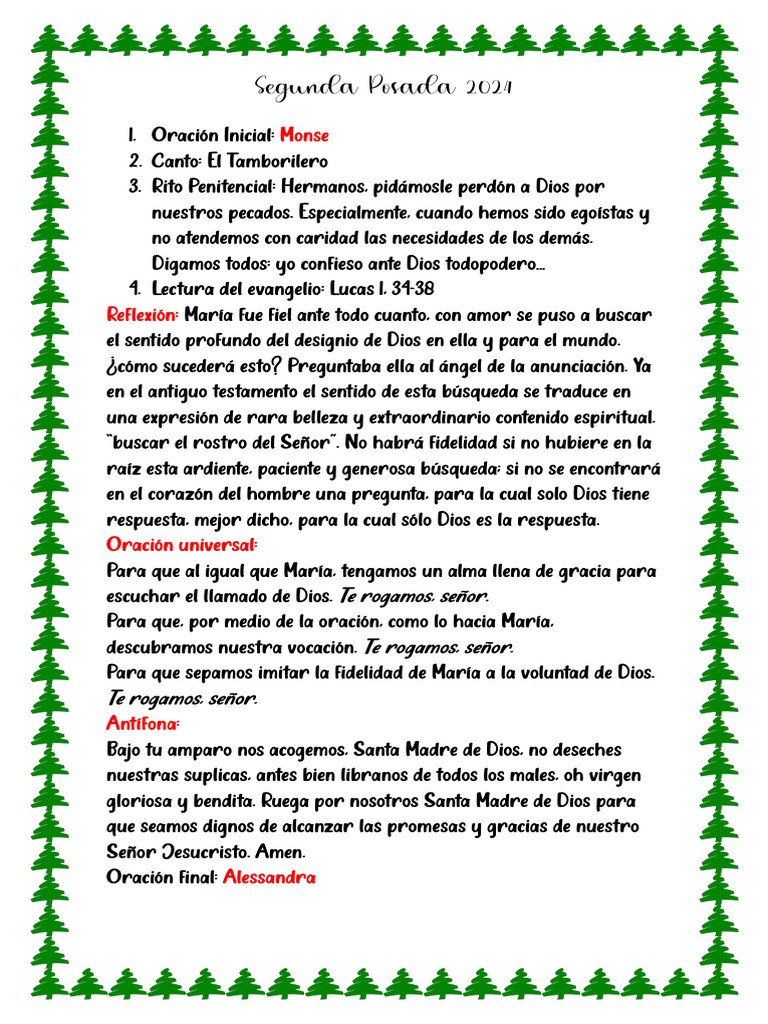 Segunda Posada 2024 | PDF