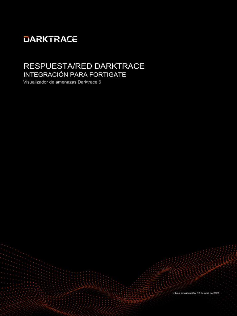 Darktrace RESPOND Network FortiGate | PDF | Cortafuegos (informática) | Dirección IP