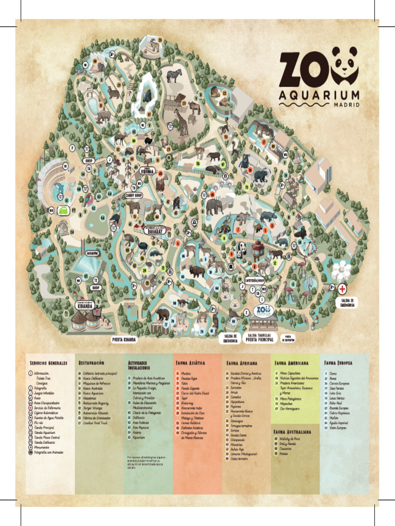 Mapa Zoo Madrid Web | PDF