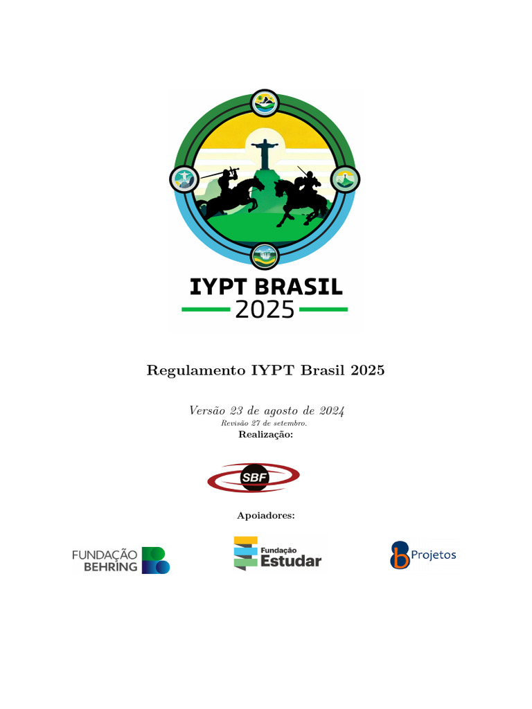 Arquivos IYPT Brasil 2025 v2 | PDF | Concorrência